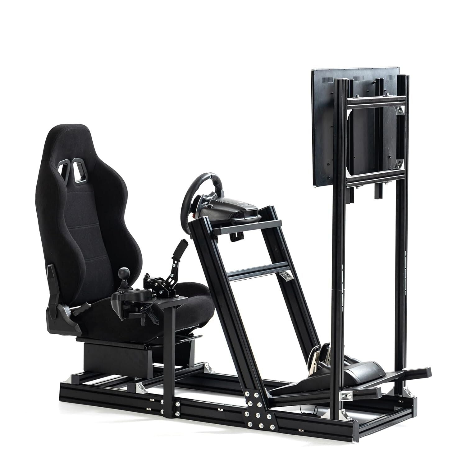 Minneer F1 Racing simulator Cockpit with Seat & Monitor Stand Fit Logi