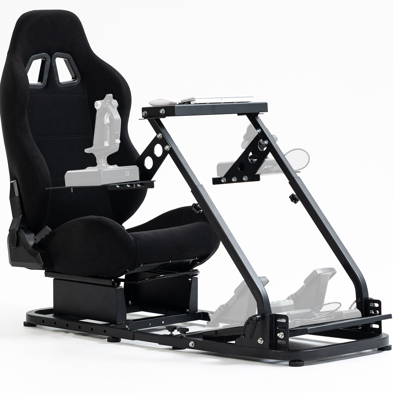 Minneer Flight Racing Sim Cockpit Foldable with Seat Fit Logitech X52