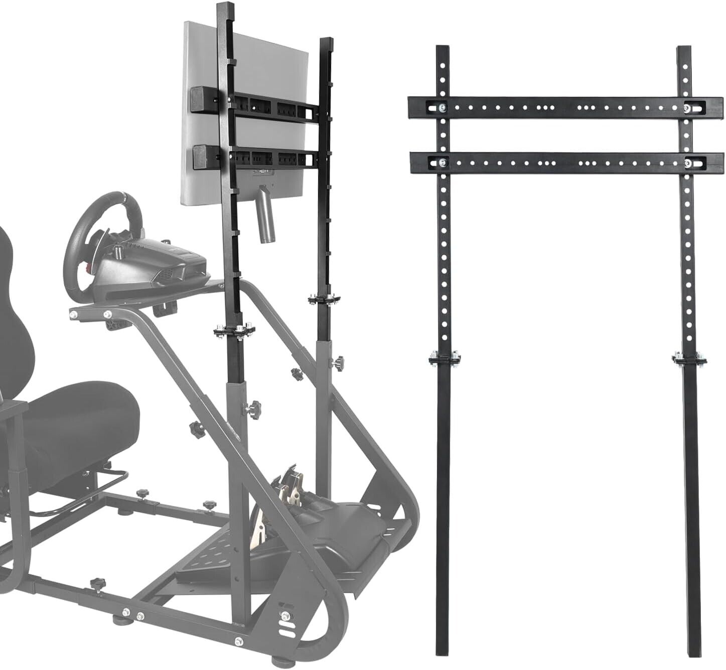 Minneer Racing Simulator Monitor Stand for Sim Racing Cockpit TV Mount